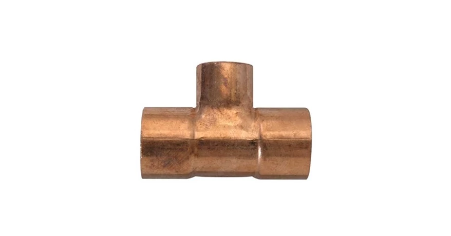Rézcső idom forrasztható réz T idom 22-15-22 - komfortszerelvenyshop.hu